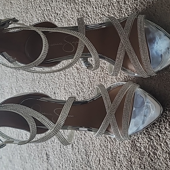 Jessica Simpson | Shoes | Jessica Simpon Rhinestone Heel | Poshmark